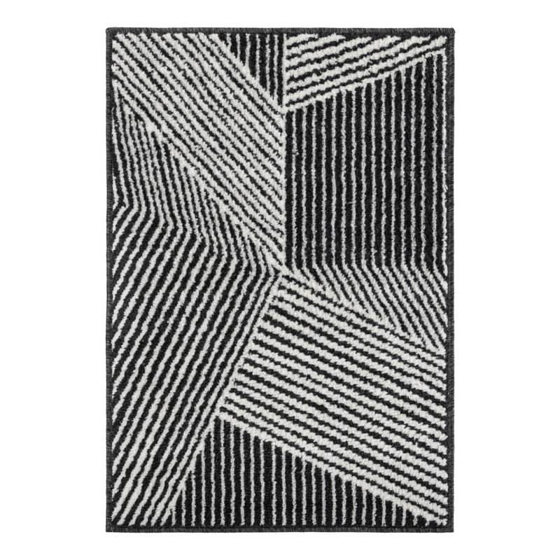Latitude Run® Orkla Nikolis Rug Black & Reviews | Wayfair