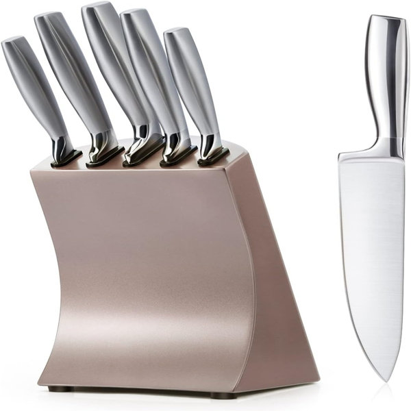 Belfry Kitchen Kitchen Knife Set, Stainless Steel Finished Knives ...