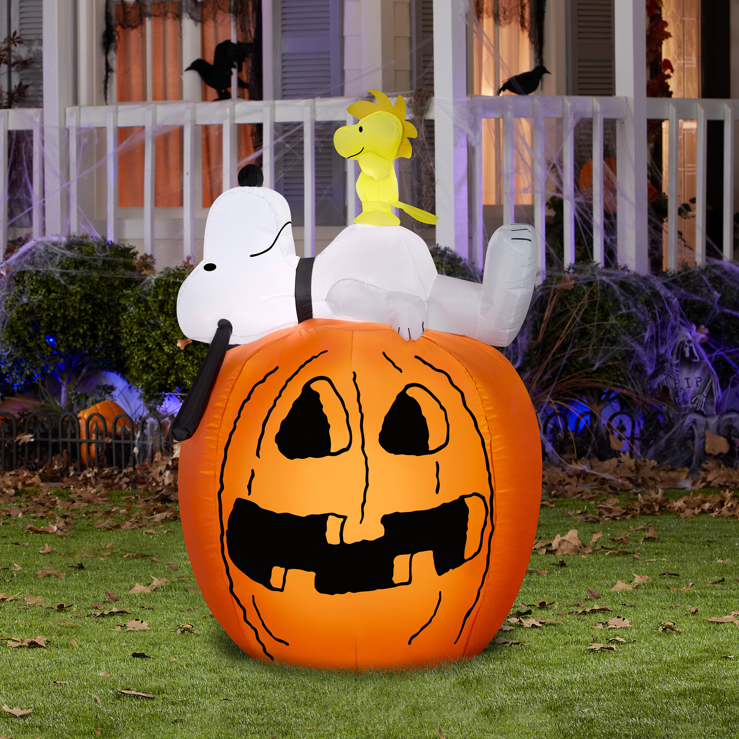 National Tree Company Snoopy Character Halloween Inflatable - Wayfair ...