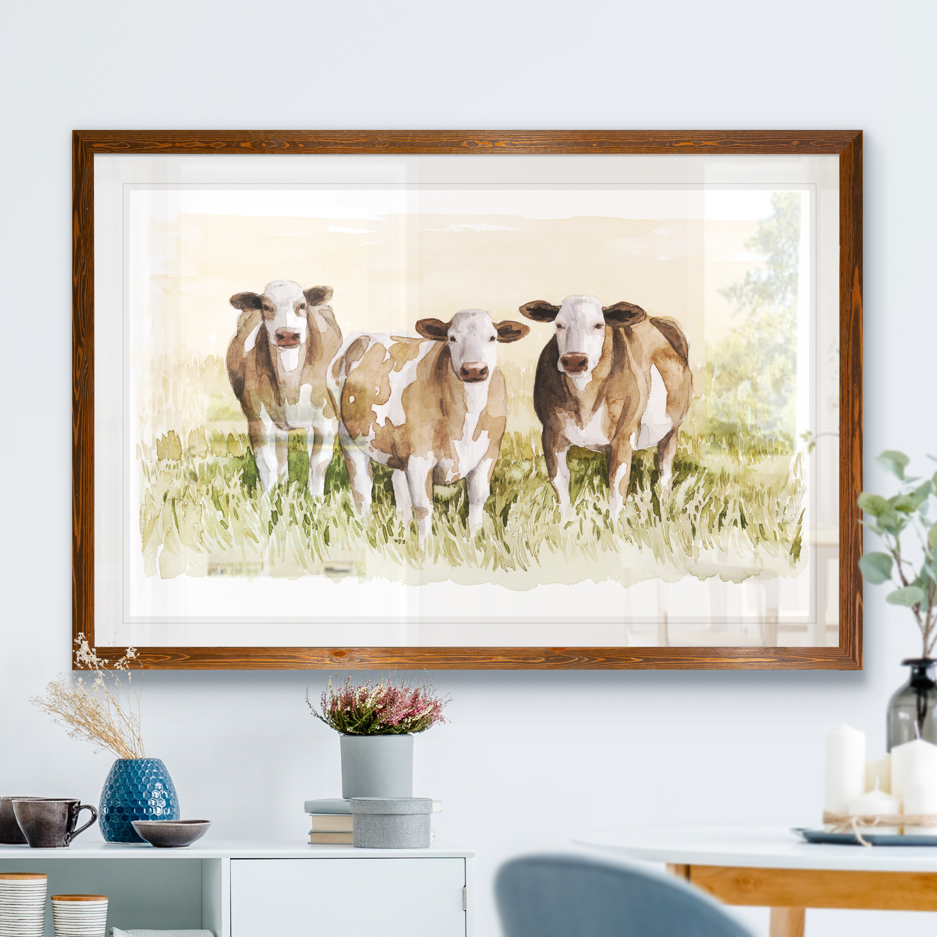 Gracie Oaks Golden Graze I by Paul Cezanne - Picture Frame Painting ...