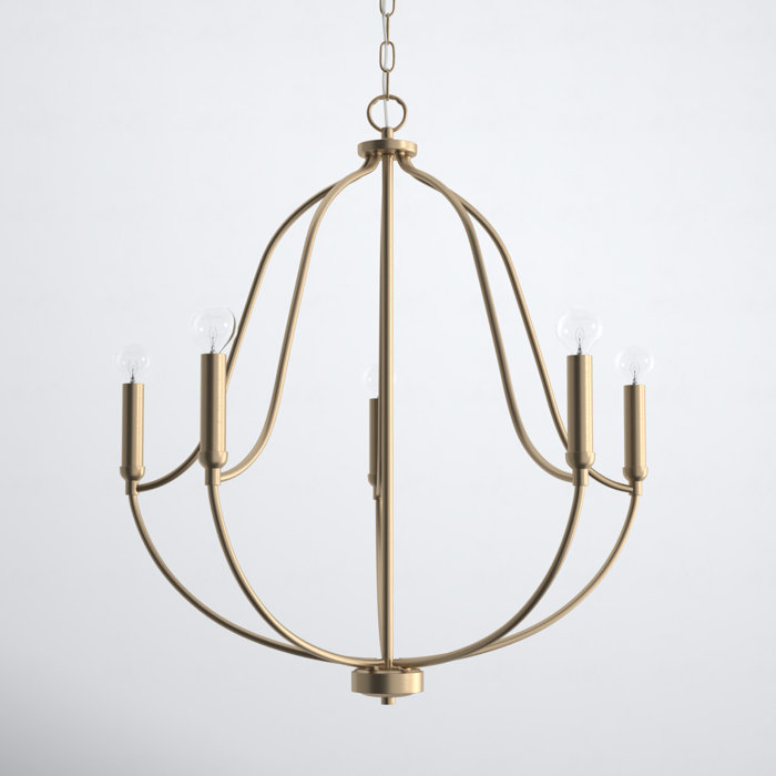 Birch Lane™ Kanda 5 - Light Dimmable Classic / Traditional Chandelier ...