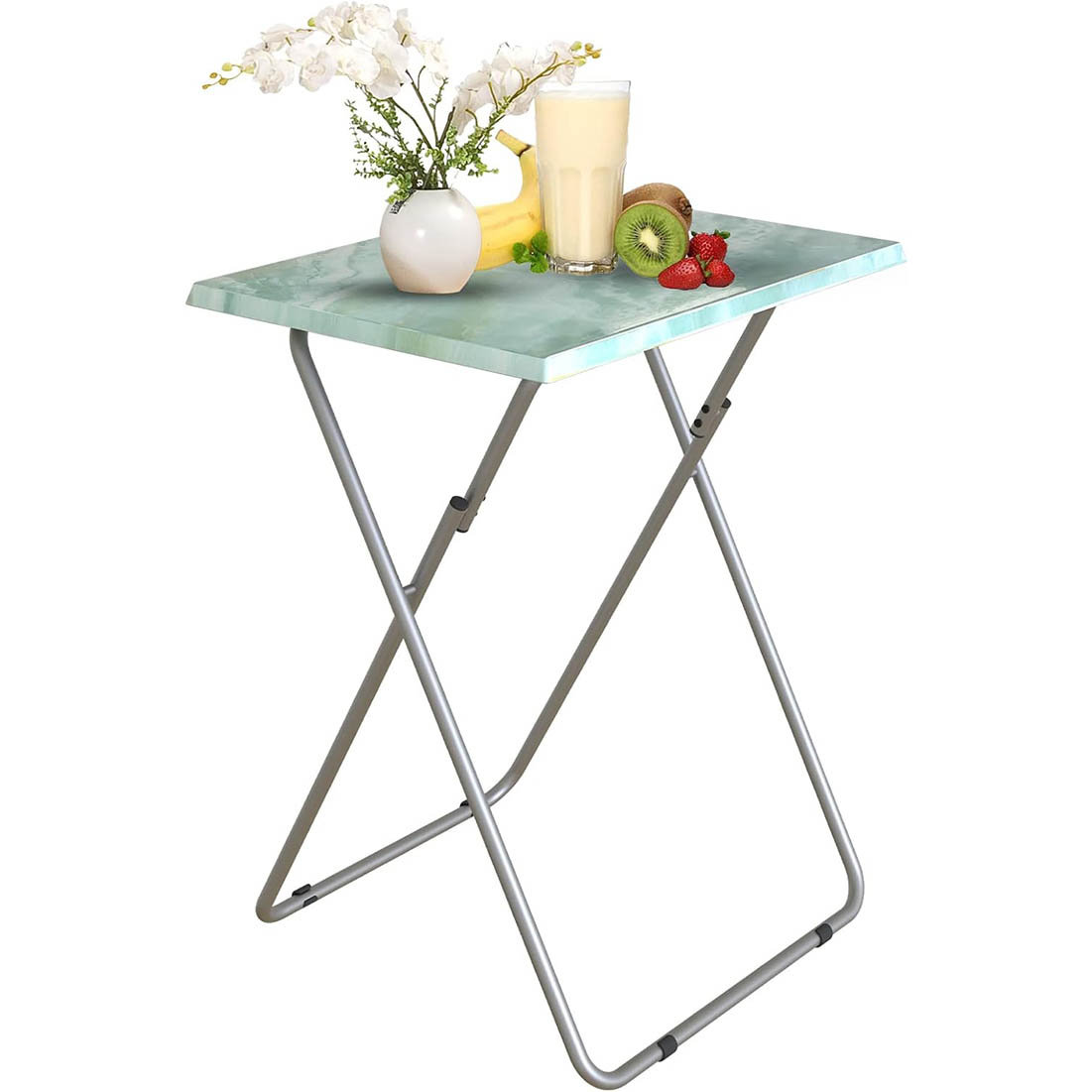 Latitude Run® Tv Trays Folding Tv Table, Small Foldable Snack Trays ...