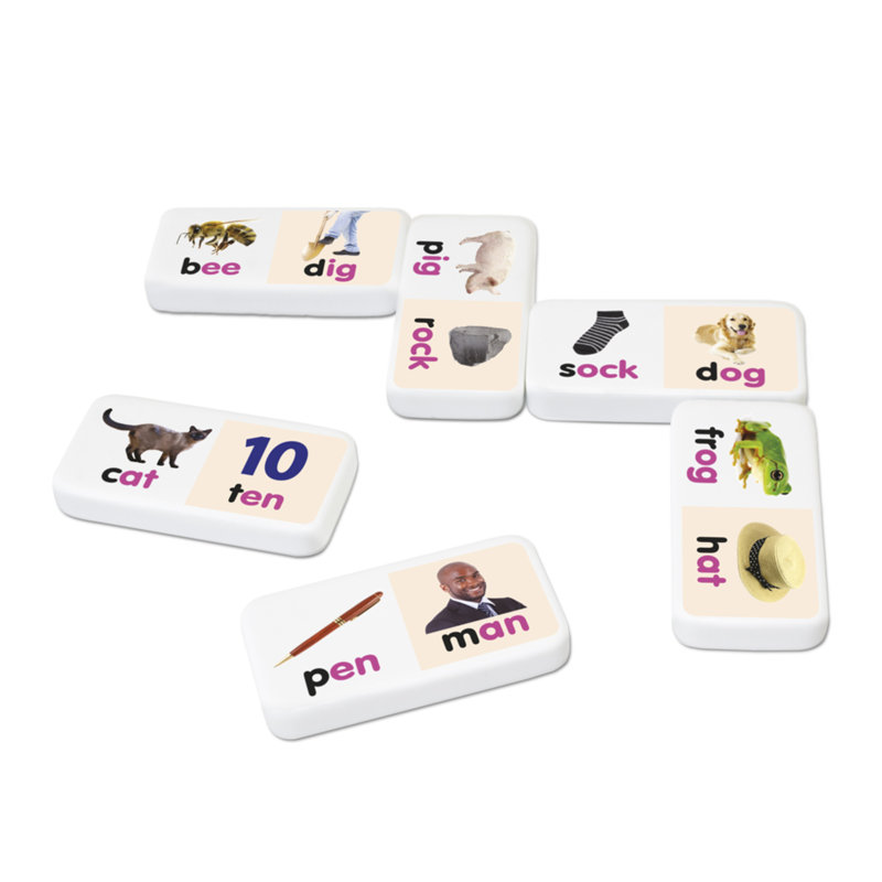Junior Learning Rhyming Word Dominoes Match and Learn Educational ...