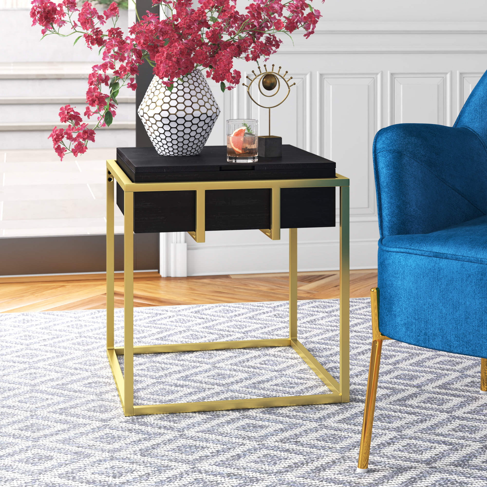 Etta Avenue™ Macy Solid Wood Frame End Table with Storage & Reviews ...