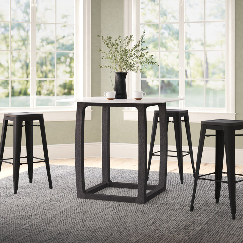 One Allium Way® Shuster Square Counter Height Table in Weathered ...