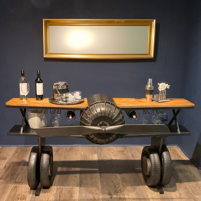 Williston Forge Jerneja 72'' Airplane Vintage Wine Storage Bar ...