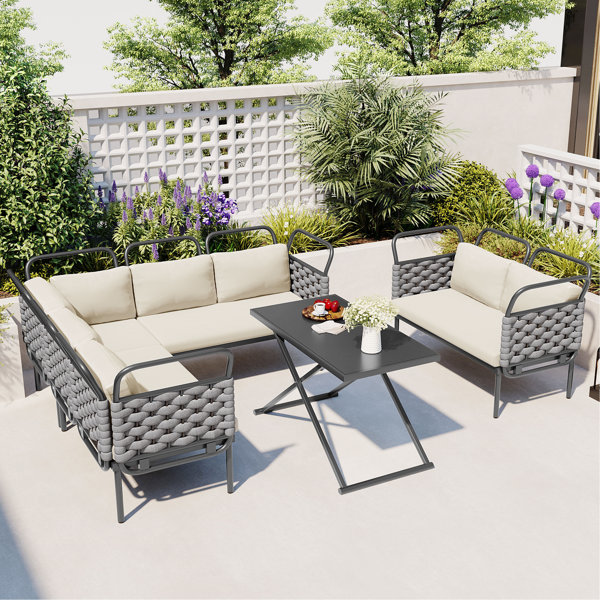 Red Barrel Studio® Krishka 7 - Person Outdoor Seating Group | Wayfair