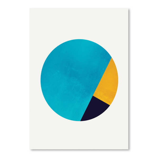 George Oliver Ellowyn Turquoise And Gold Moon - No Frame Art Prints ...