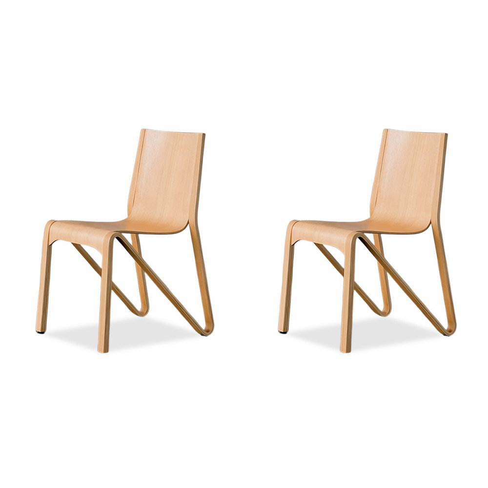 Mass Furni 31.1" Solid back side Chair(Set of 2) | Wayfair