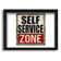 Maturi Self Service Zone - Picture Frame Typography on Canvas | Wayfair ...
