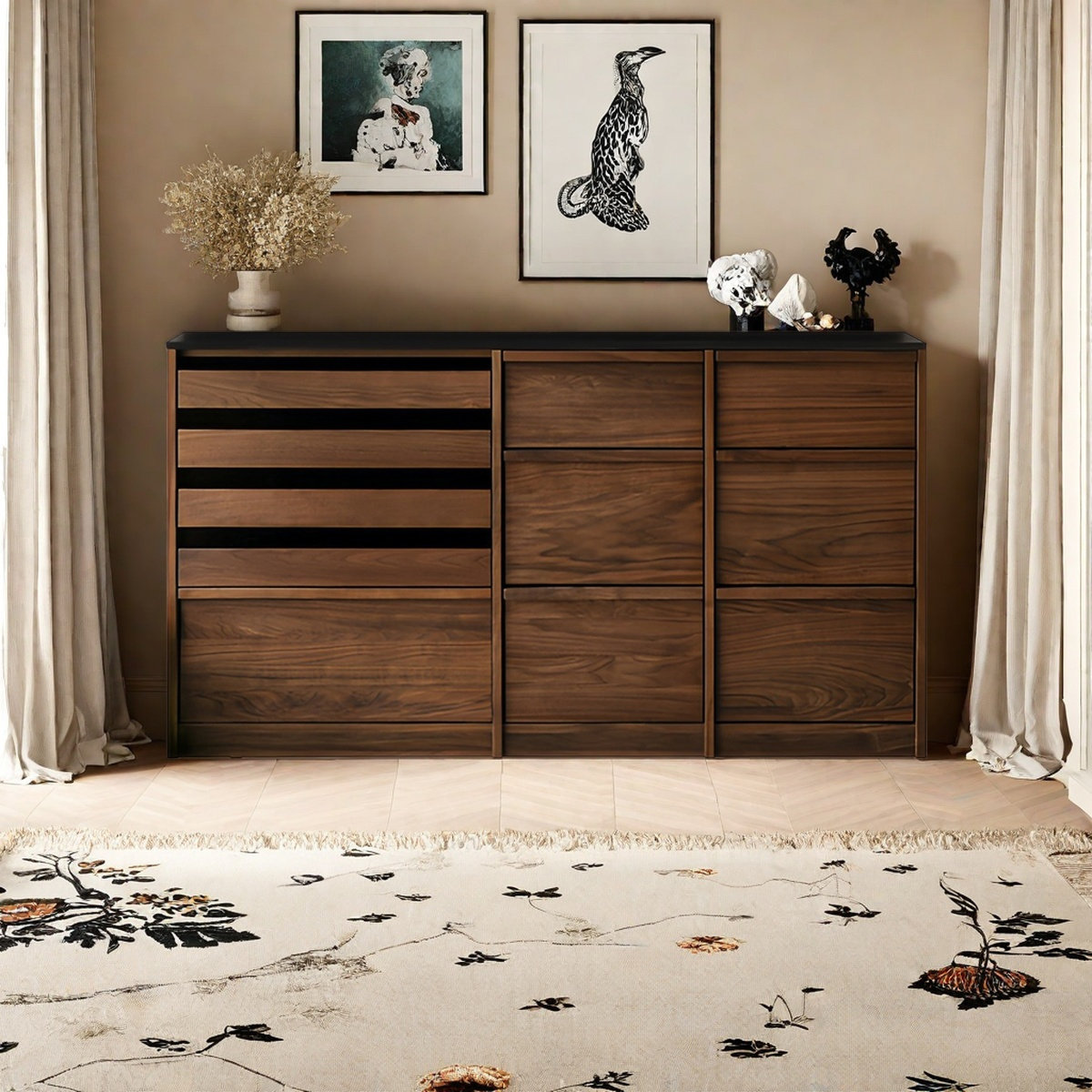 Ebern Designs Chinese style storage cabinet and dining cabinet | Wayfair