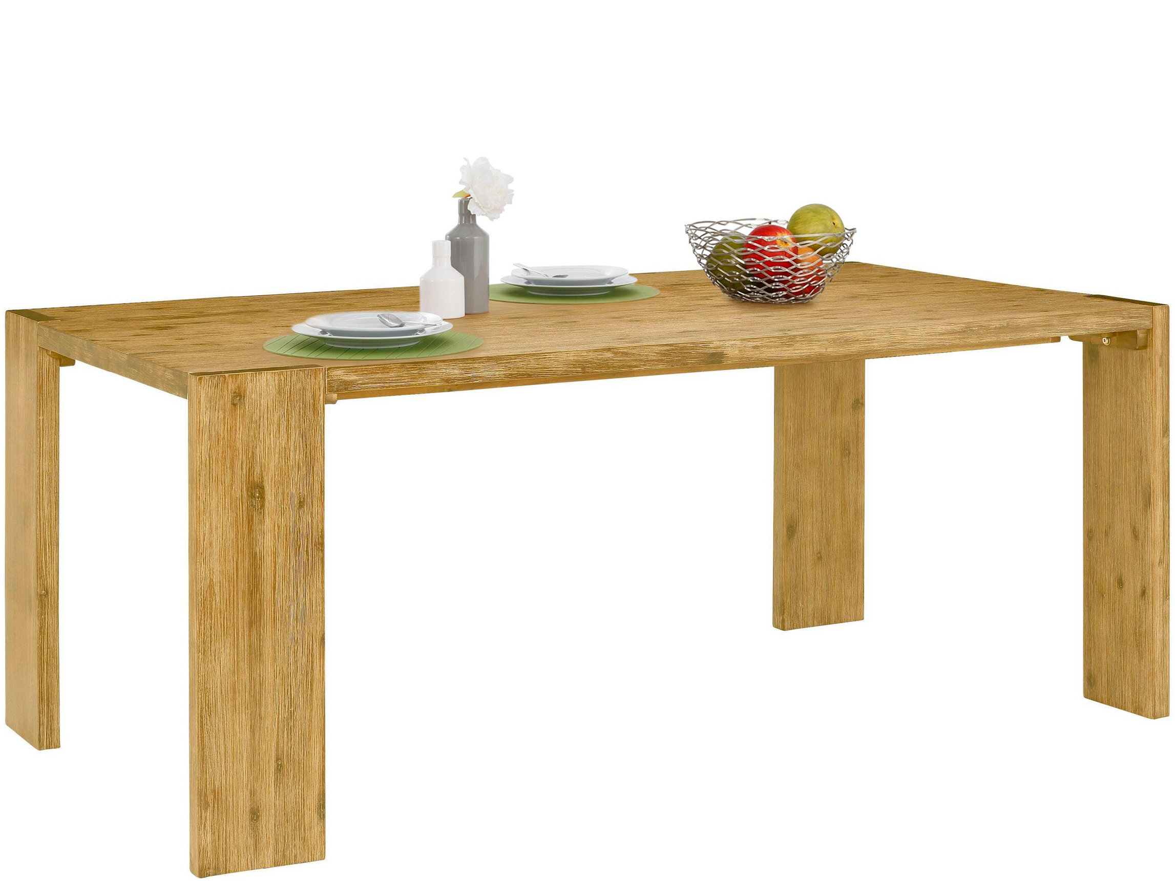 Union Rustic Rillie Acacia Solid Wood Dining Table | Wayfair.co.uk