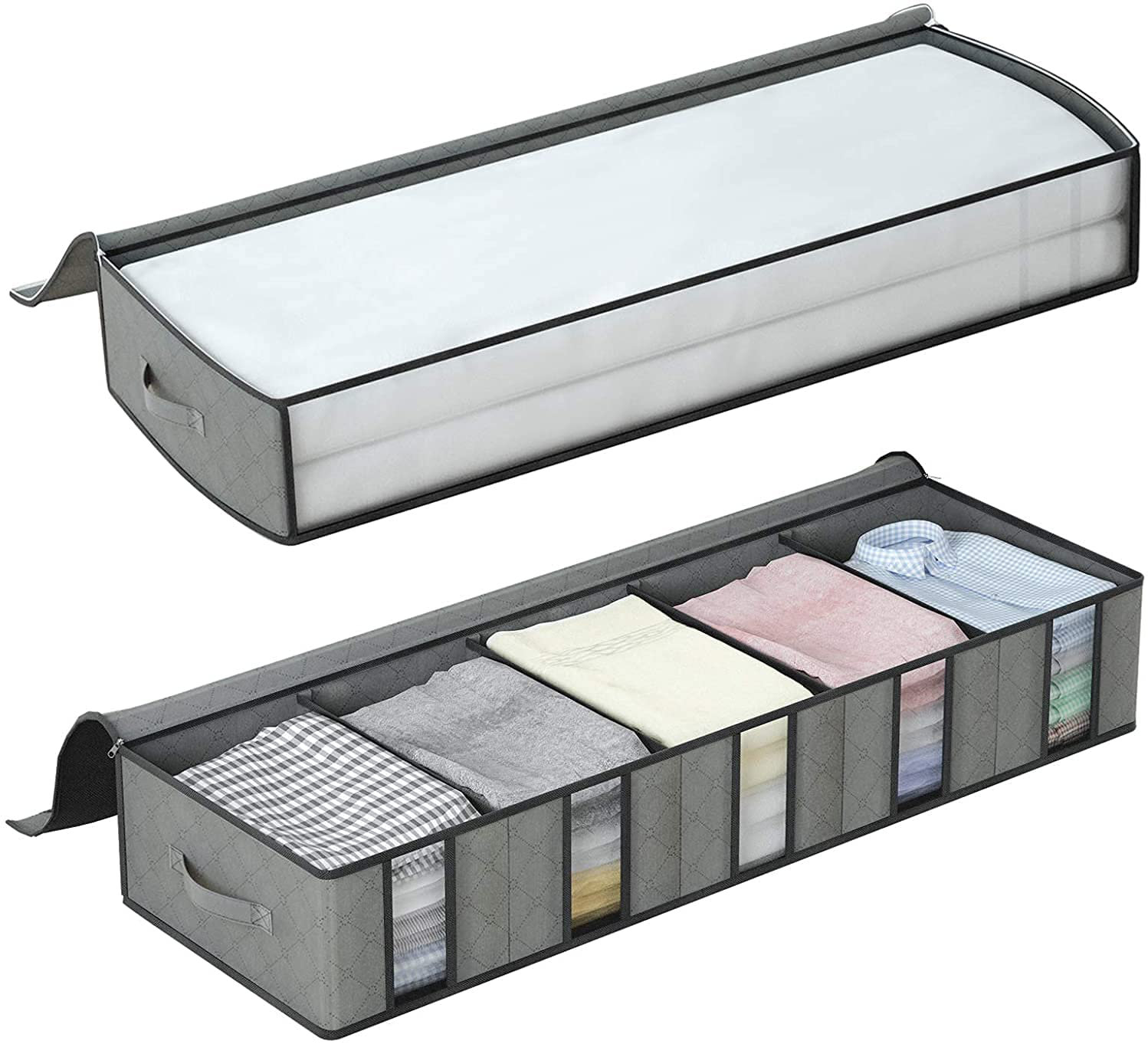 Latitude Run® Fabric Underbed Storage Set | Wayfair