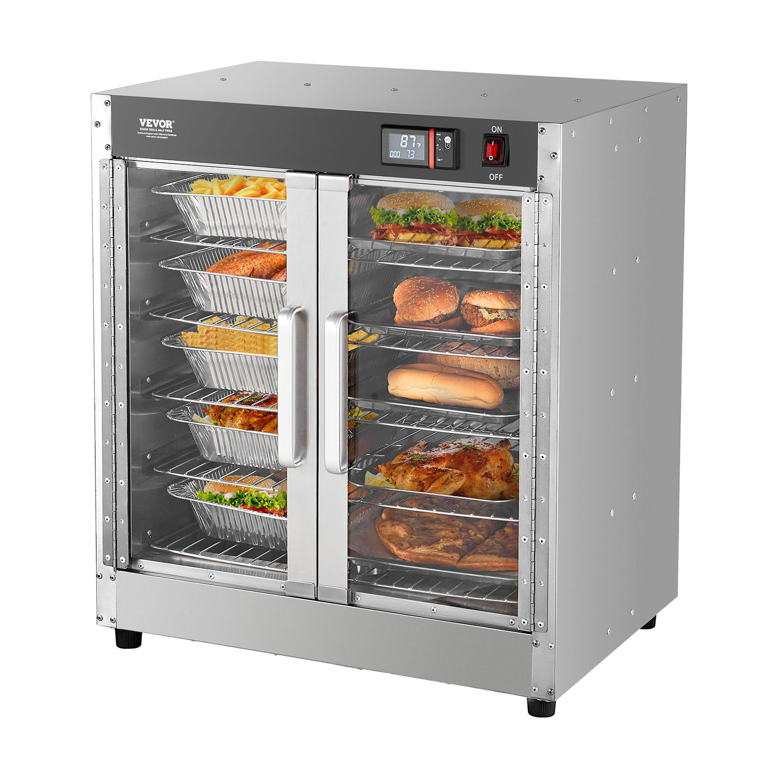 Hokku Designs Hot Box Food Warmer 5-Tier Concession Warming Cabinet ...