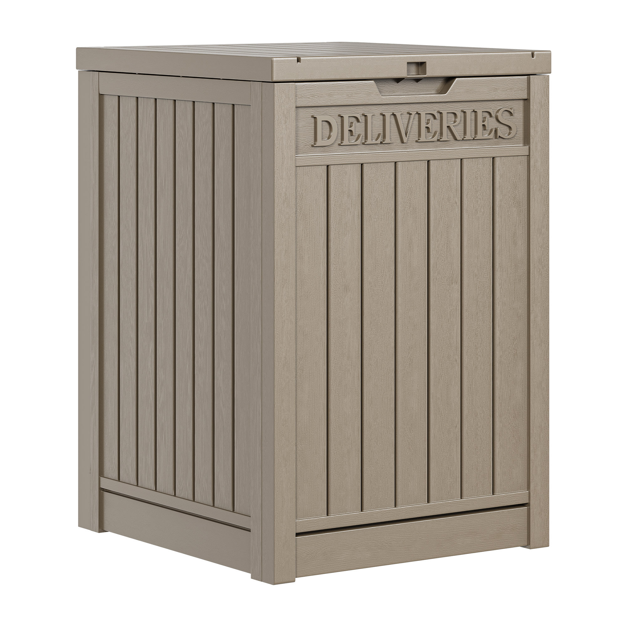 Edrosie Inc 51 Gallon Black Lockable Outdoor Resin Mailbox Storage ...