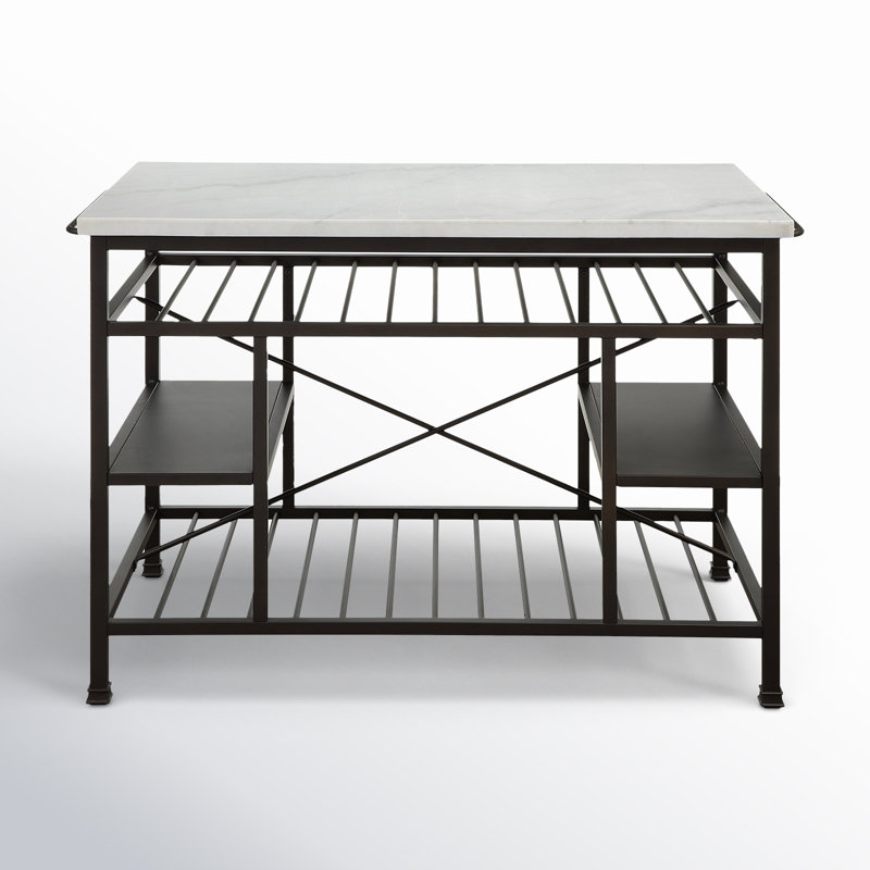 Wade Logan® Hodder Prep Table with Marble Top & Reviews | Joss & Main