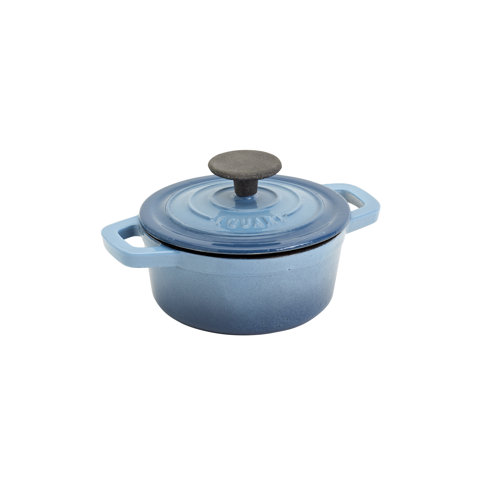 Smith and Clark Smith & Clark - Round Enamel Cast Iron Dutch Oven ...