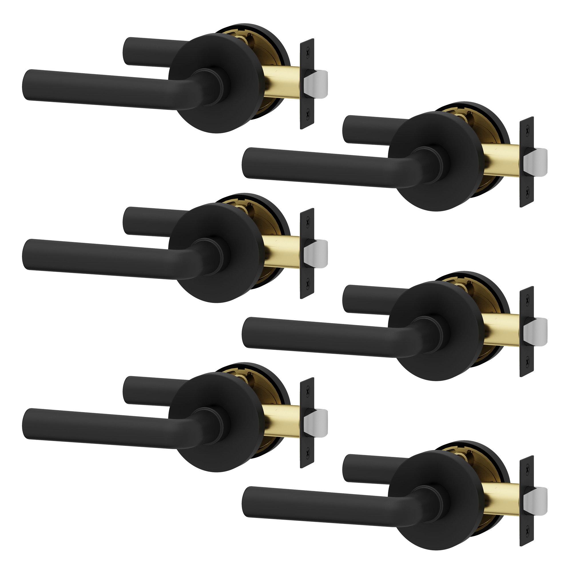 Okun Arc Passage Door Lever Modern Concealed Design For (Hall & Closet ...