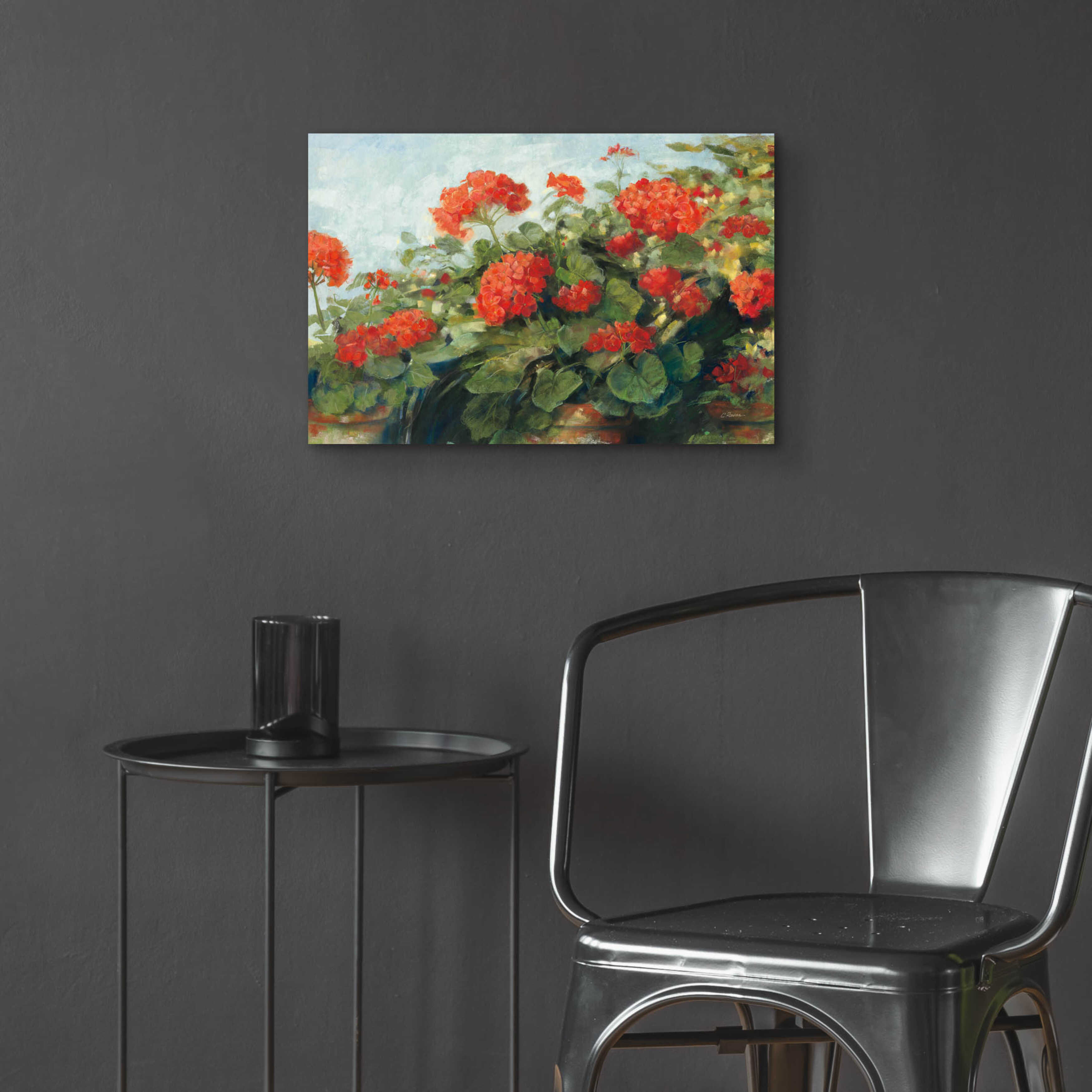 Lark Manor 'Geranium Wave' by Carol Rowan, Acrylic Glass Wall Art, 24 ...