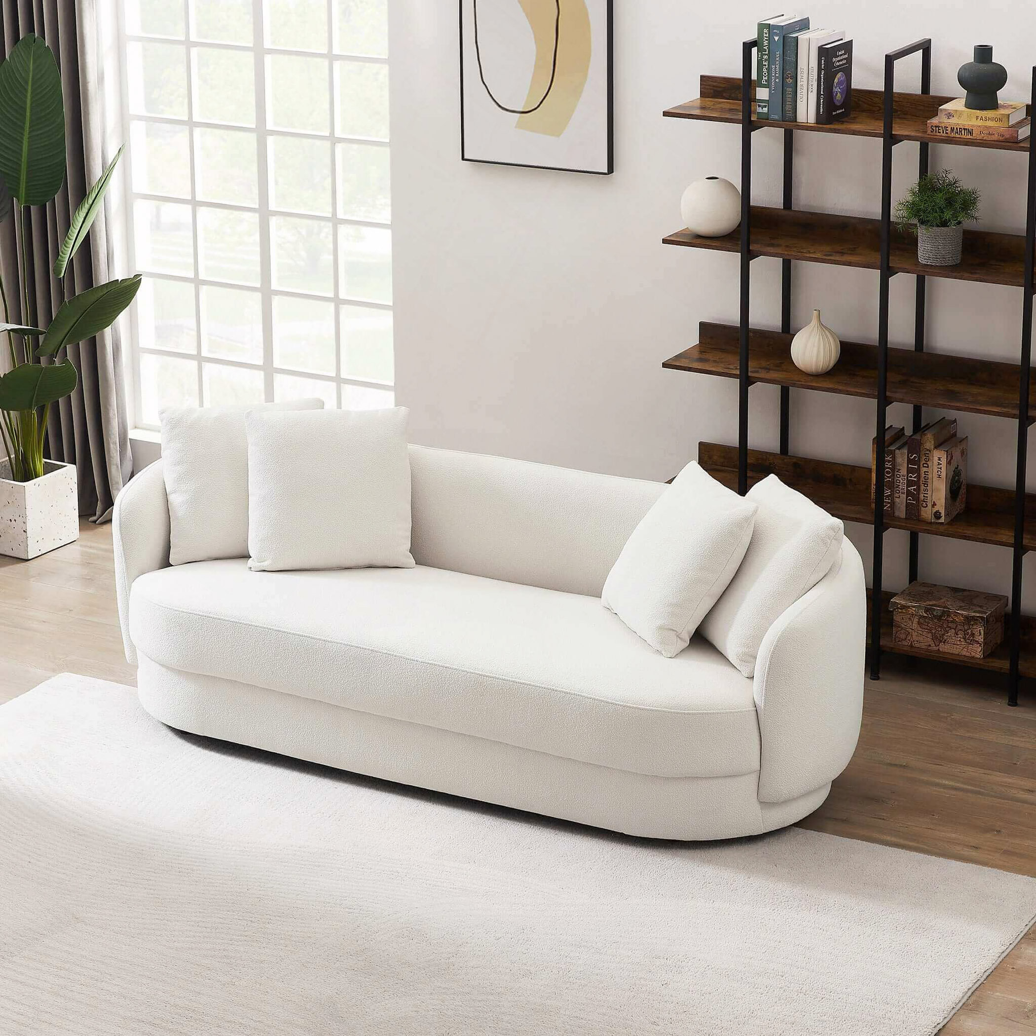 Corrigan Studio® Sofa, Modern French Boucle Sofa | Wayfair