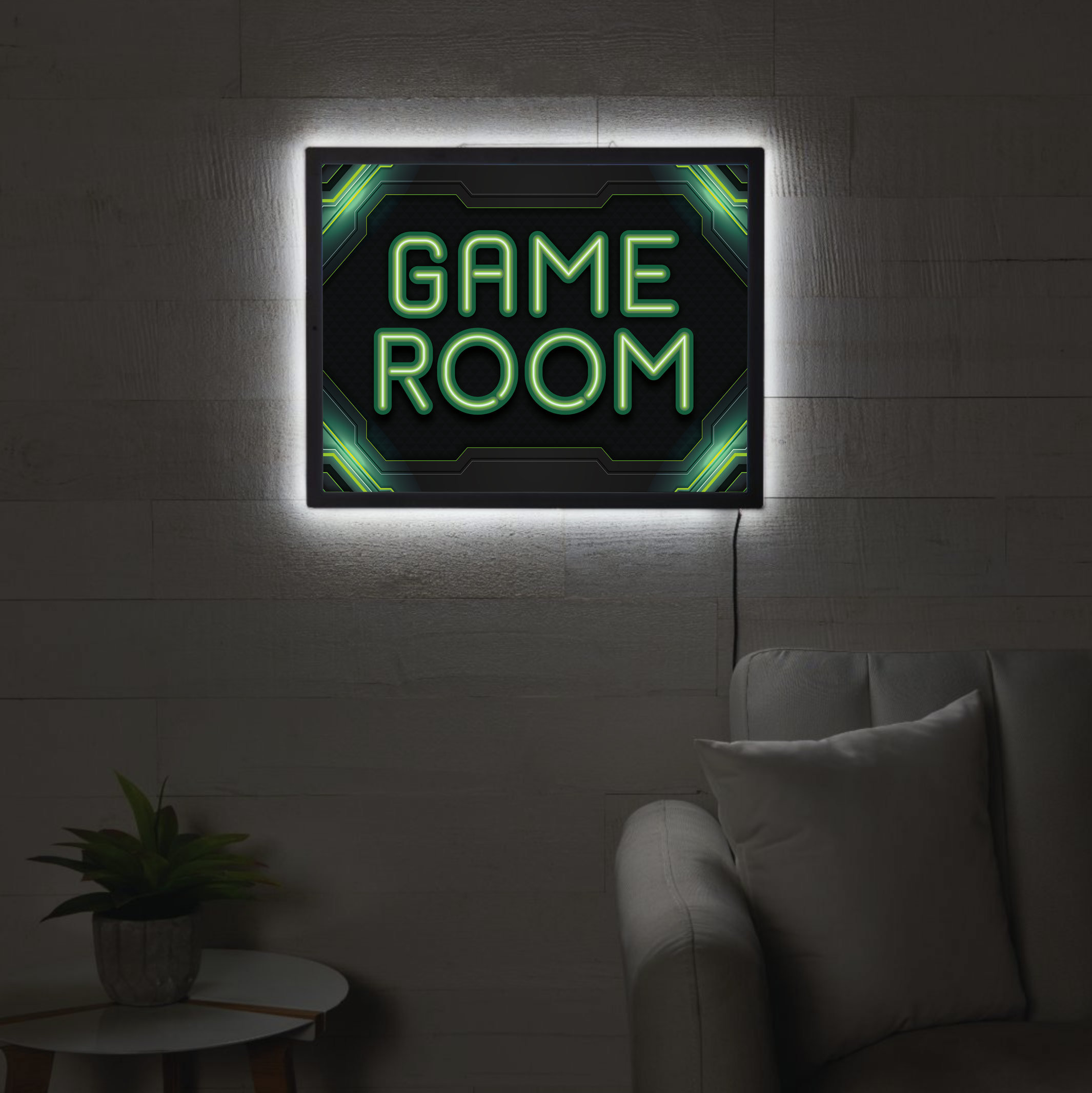 Trinx Game Room: Neon-look, Illuminated, LED Sign - Wall Art for Arcade ...
