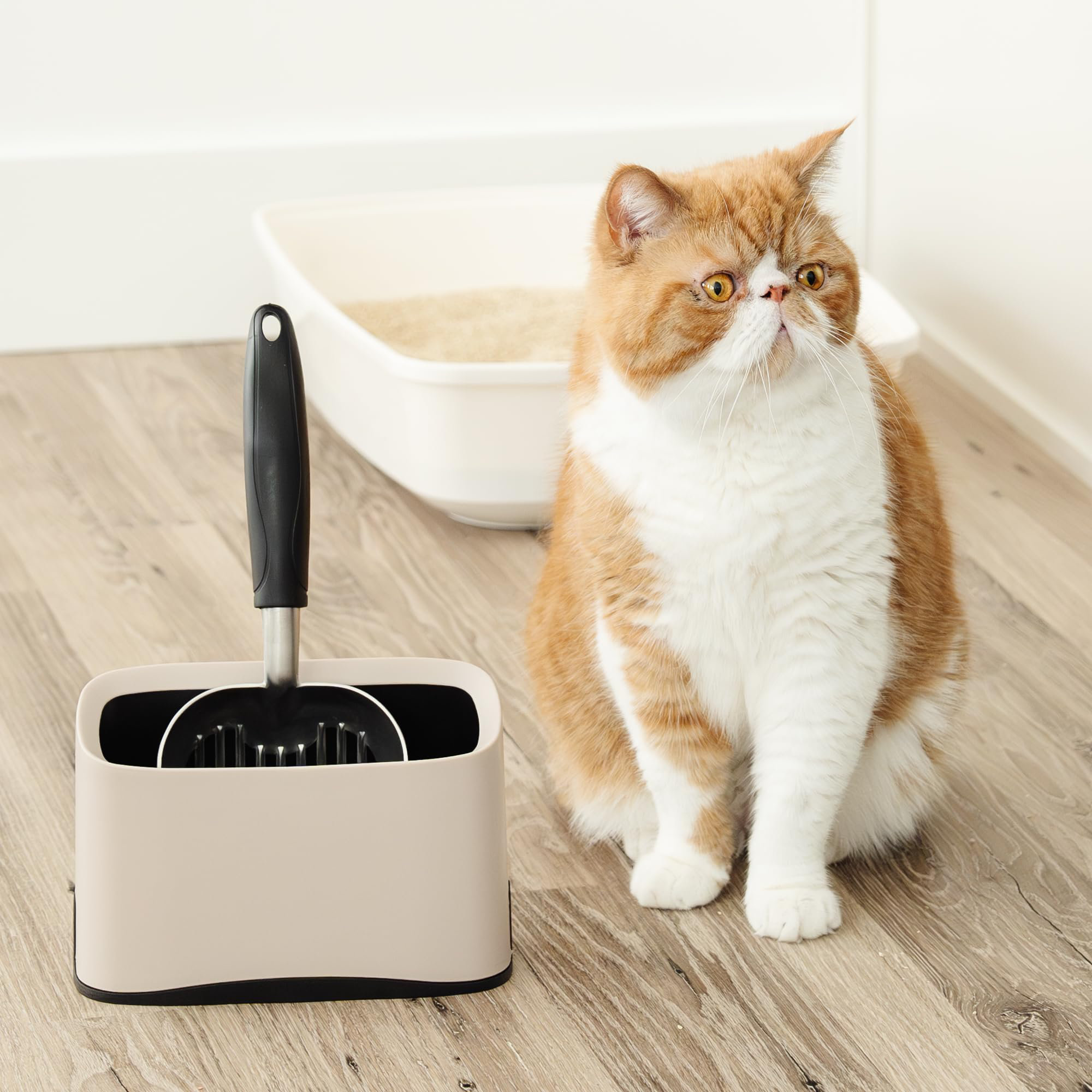 ROTSEN FURNITURE LLC. Metal Cat Litter Scoop With Stand To Collect ...