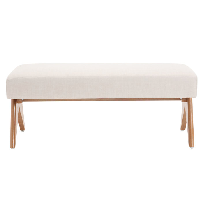 Latitude Run® Logyn Linen Upholstered Bench | Wayfair