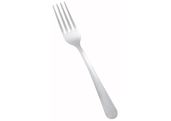 Winco Windsor Stainless-Steel Dinner Fork, Standard Weight, 7.25" (12 ...