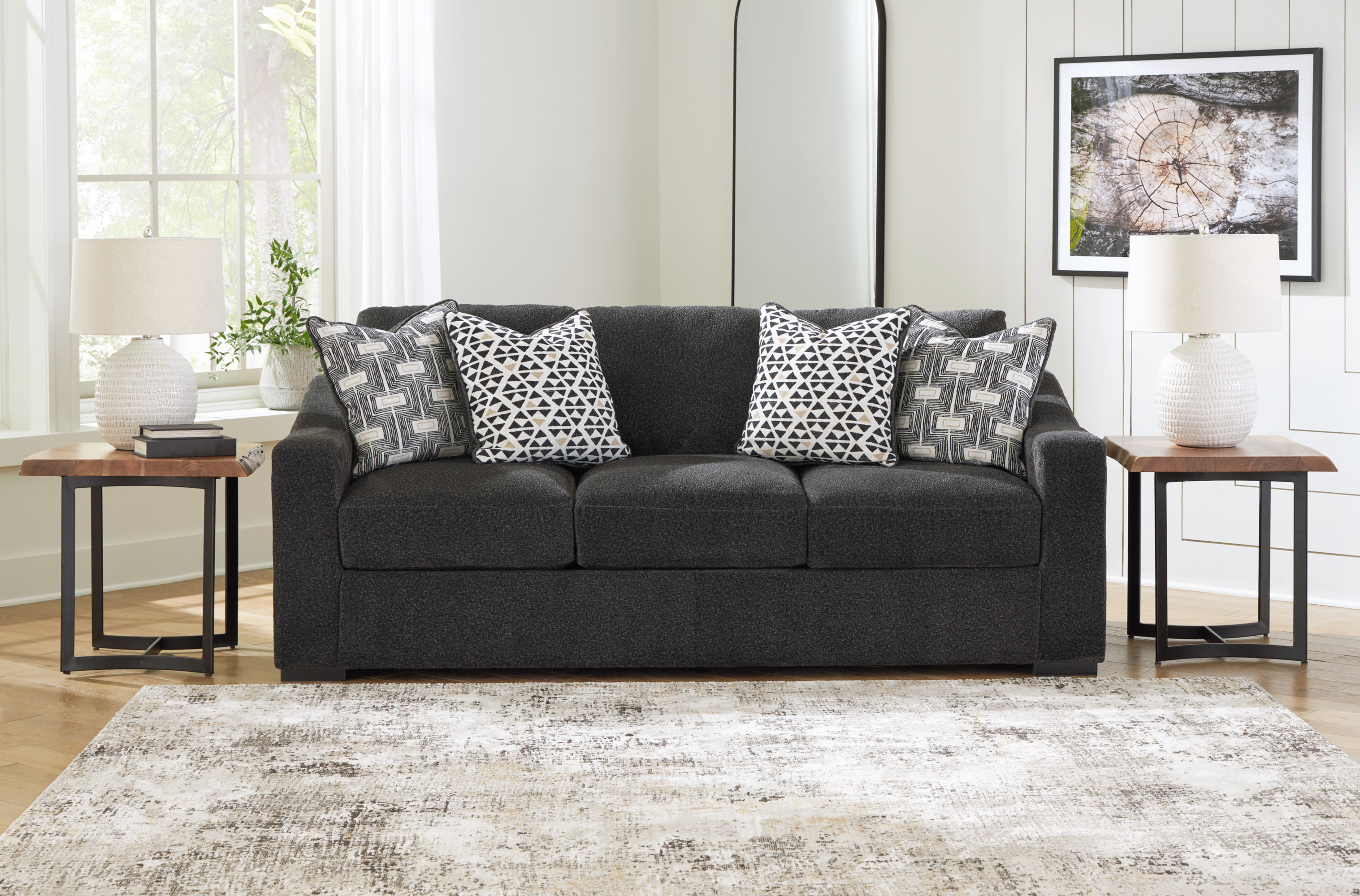 Hokku Designs Gwendola 93" Upholstered Sofa | Wayfair