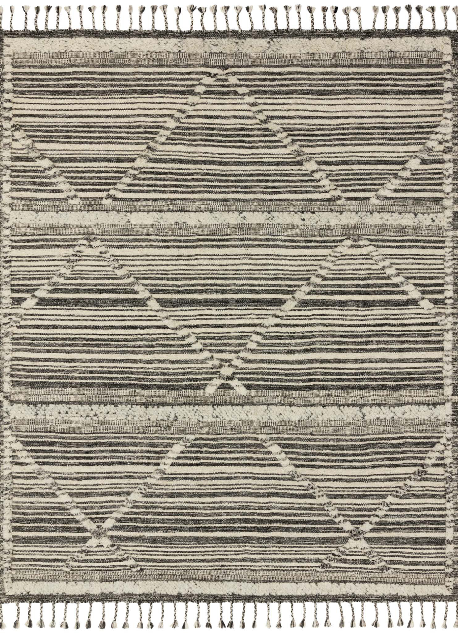 Union Rustic Corrado Geometric Hand-Knotted Wool Ivory Area Rug | Wayfair