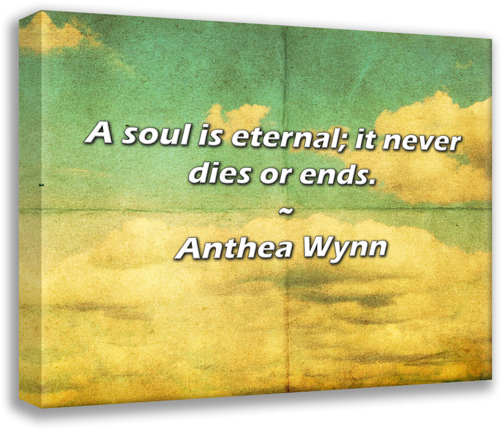Trinx Anthea Wynn Quote: A soul is eternal; it never dies or ends ...