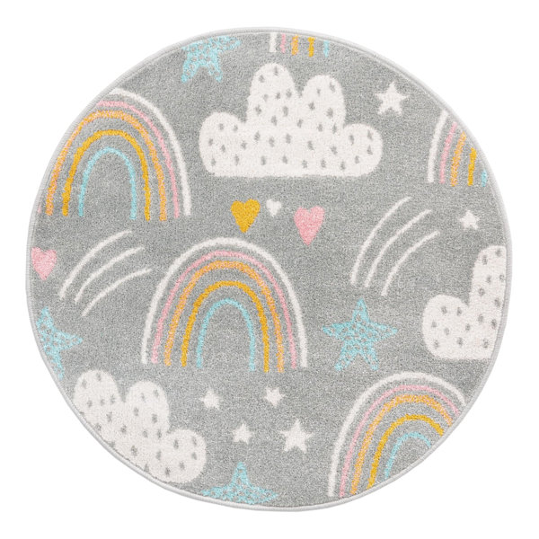 Unique Loom Whimsy Kids Rainbow Rug & Reviews | Wayfair