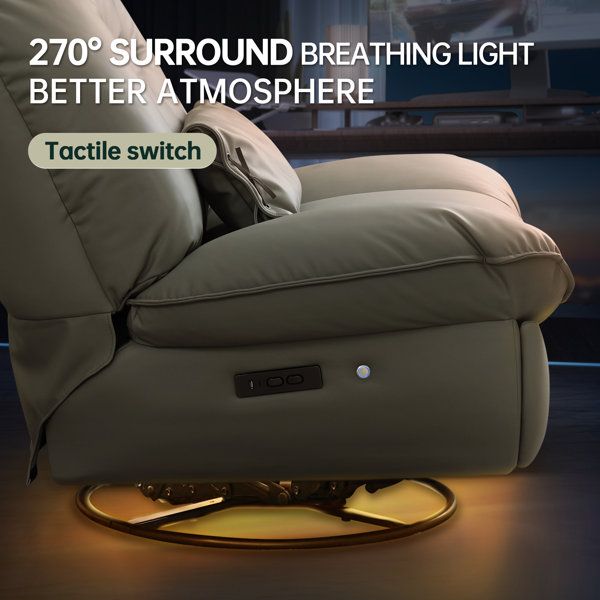 Latitude Run® Katrein Oversized Power Rocker Recliner Swivel Glider ...