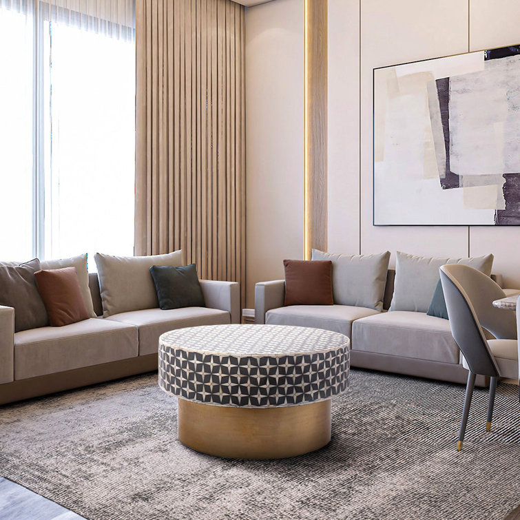 Canora Grey Benina Bone Inlay Coffee Table | Wayfair.co.uk