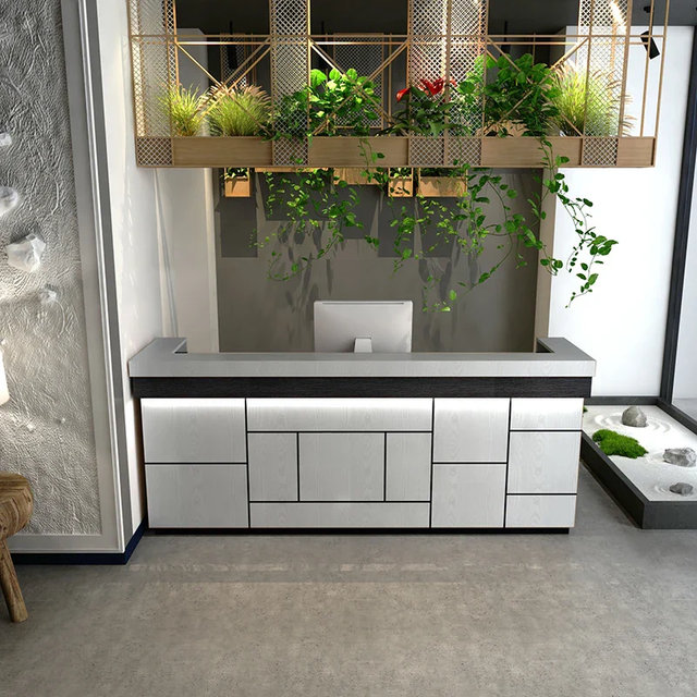 Glamour Furnishings Acrylic Lectern And Counter Reception Table—Armable ...