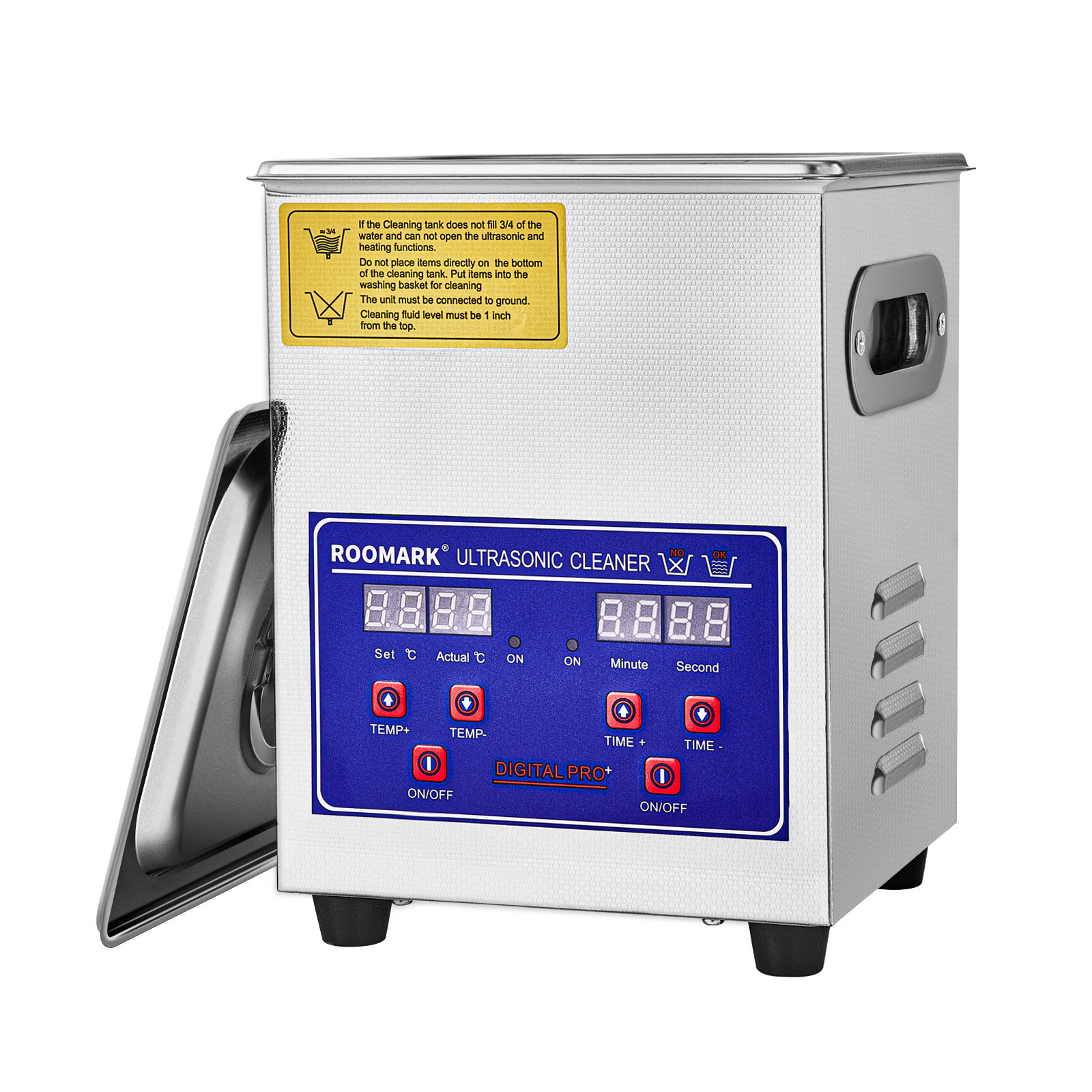 ROOMARK 2L Ultrasonic Cleaner With Digital Timer & Heater 40Khz Lave ...