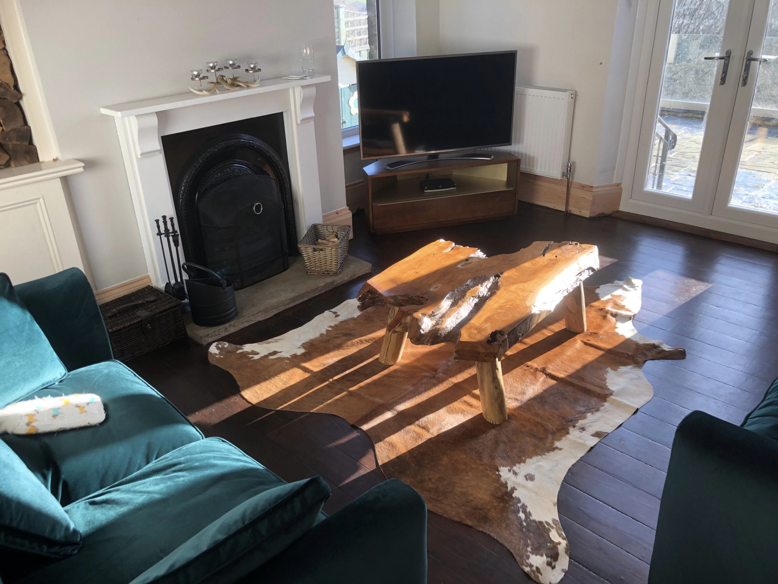 Loon Peak White Belly Brindle Cowhide Rug - Wayfair Canada