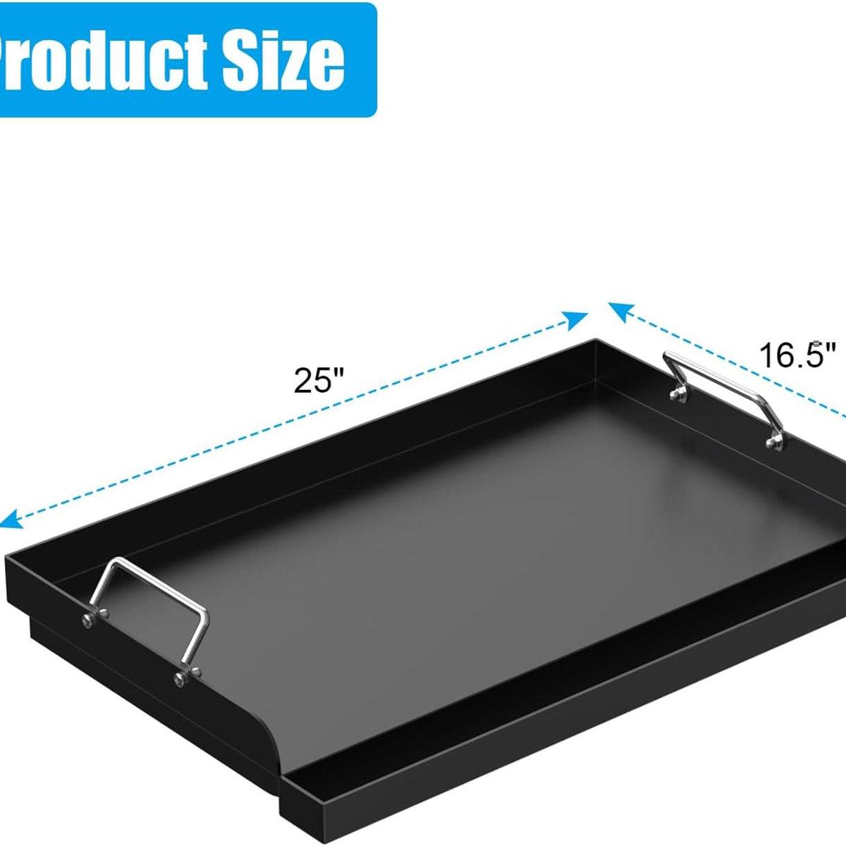 DERIFLY Universal Cooking Griddle Insert,Pre-Seasoned Nonstick Coating ...