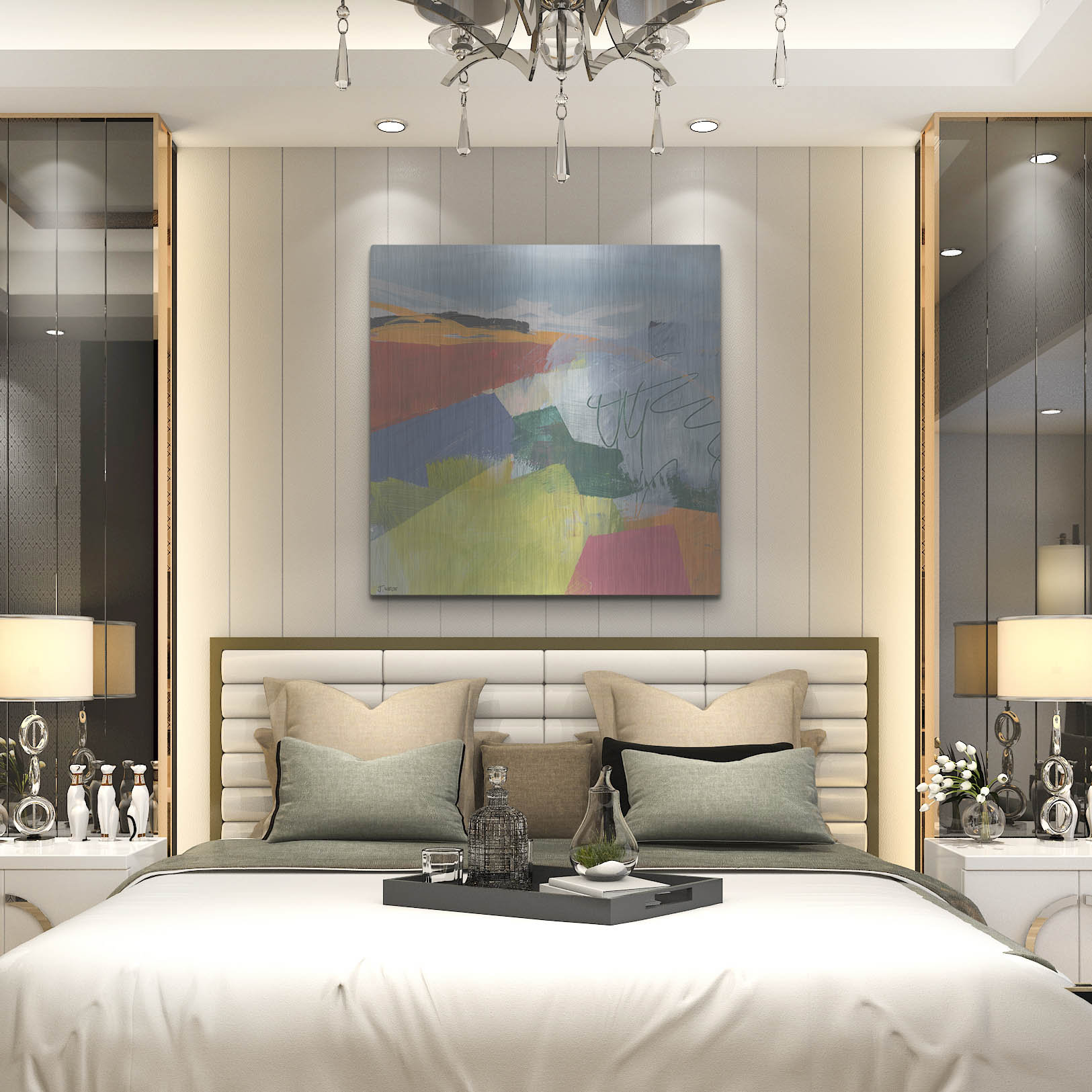 Lark Manor™ 'Vague Impression' by Jan Weiss Metal Wall Art | Wayfair