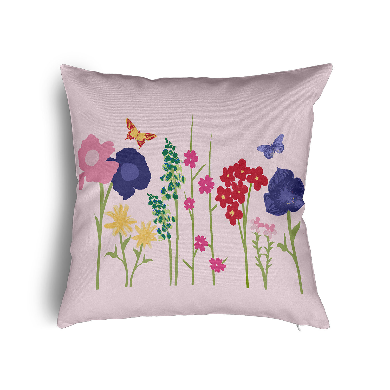 e by design Flower Power Floral Reversible Throw Pillow | Wayfair