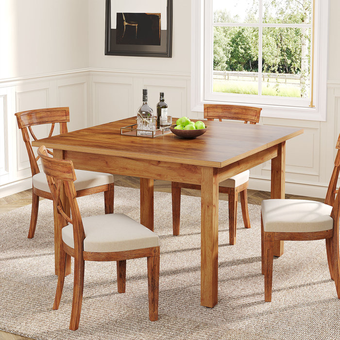 Millwood Pines Artemisia Unfinished Solid Wood Base Dining Table | Wayfair