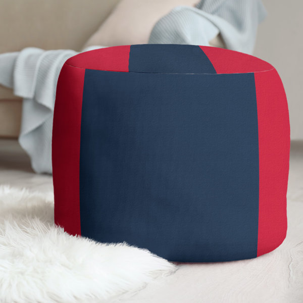 East Urban Home Tennessee Football Upholstered Ottoman | Wayfair