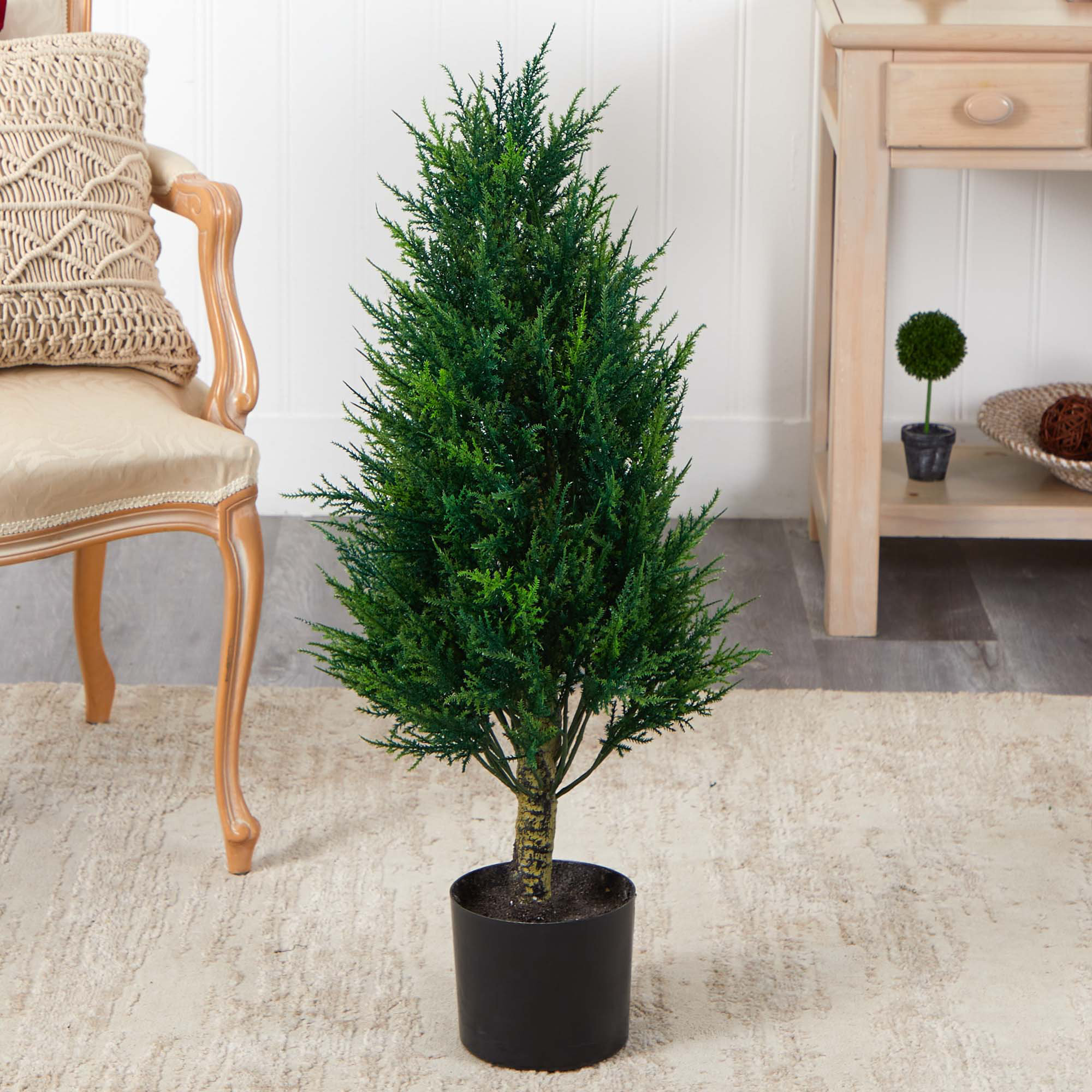 Darby Home Co 3ft. Cypress Tower Artificial Tree, UV Resistant (Indoor ...