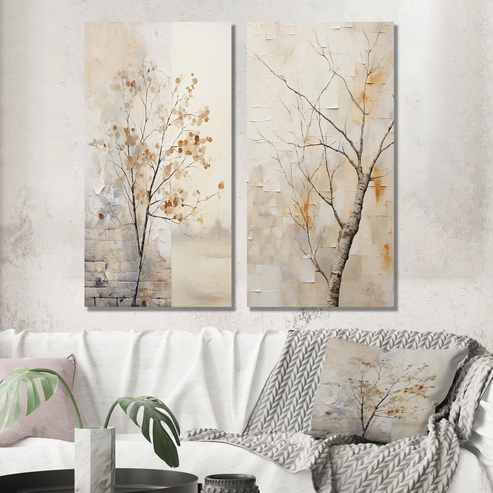 Winston Porter Minimalism Sycamore Tree Landscape - Tree Sycamore ...