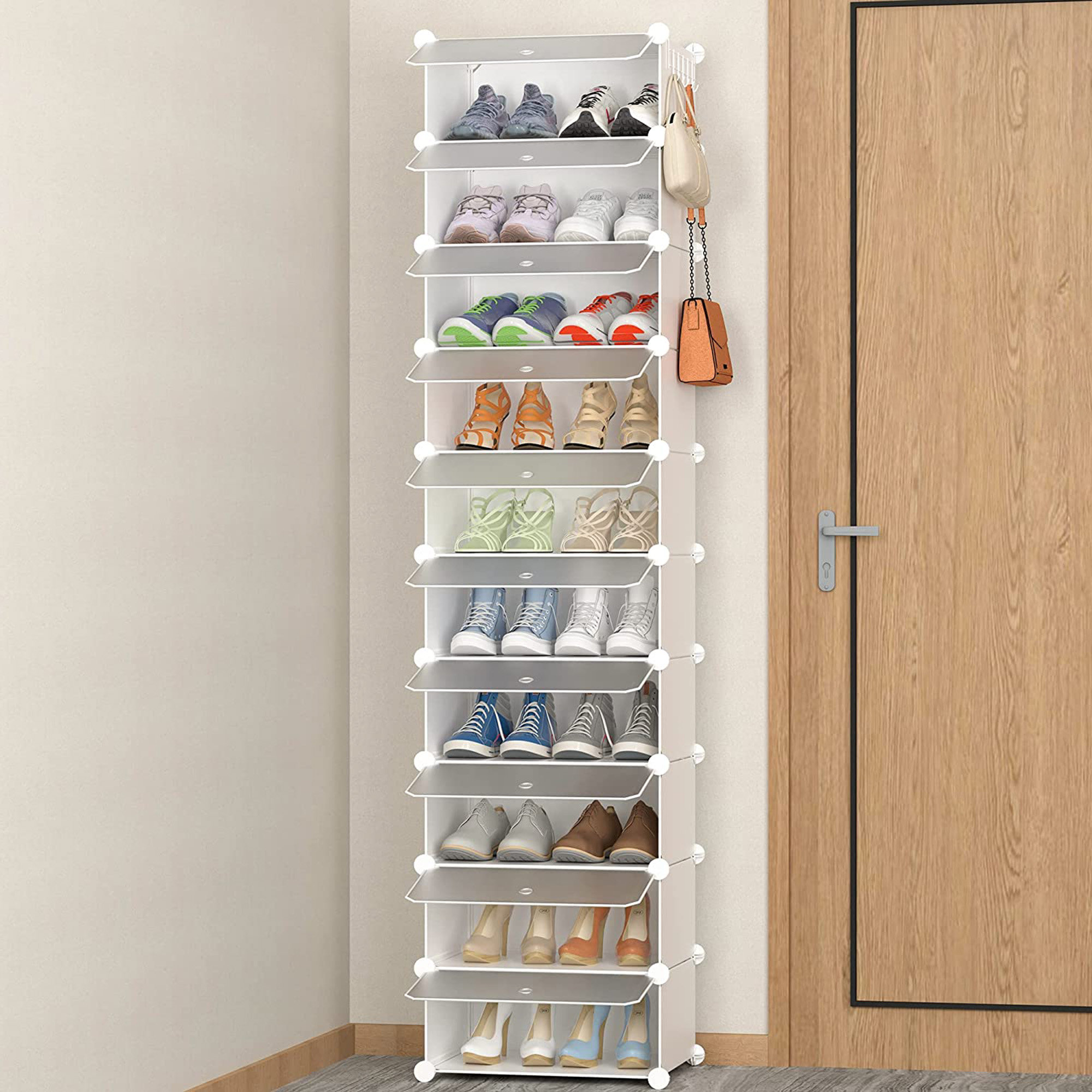 Rebrilliant 20 Pair Shoe Rack - Wayfair Canada