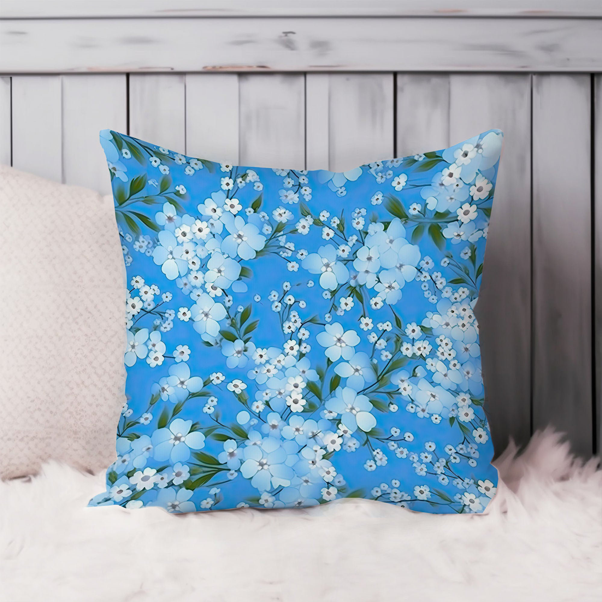Ethan Taylor Floral Blue Flower Floral Modern Cottagecore Pattern XII ...