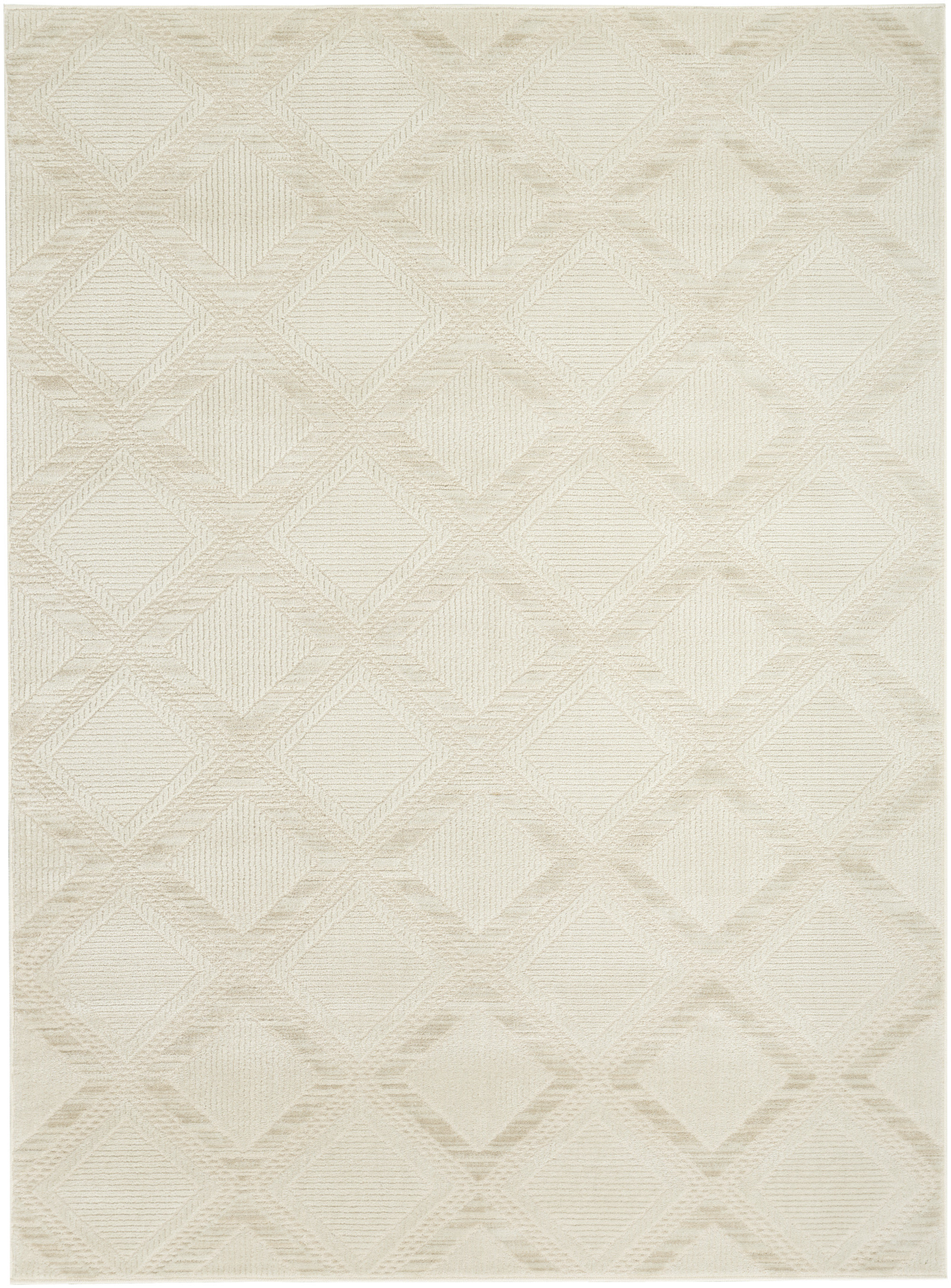 Wrought Studio™ Casson Ivory Modern Indoor Rug | Wayfair