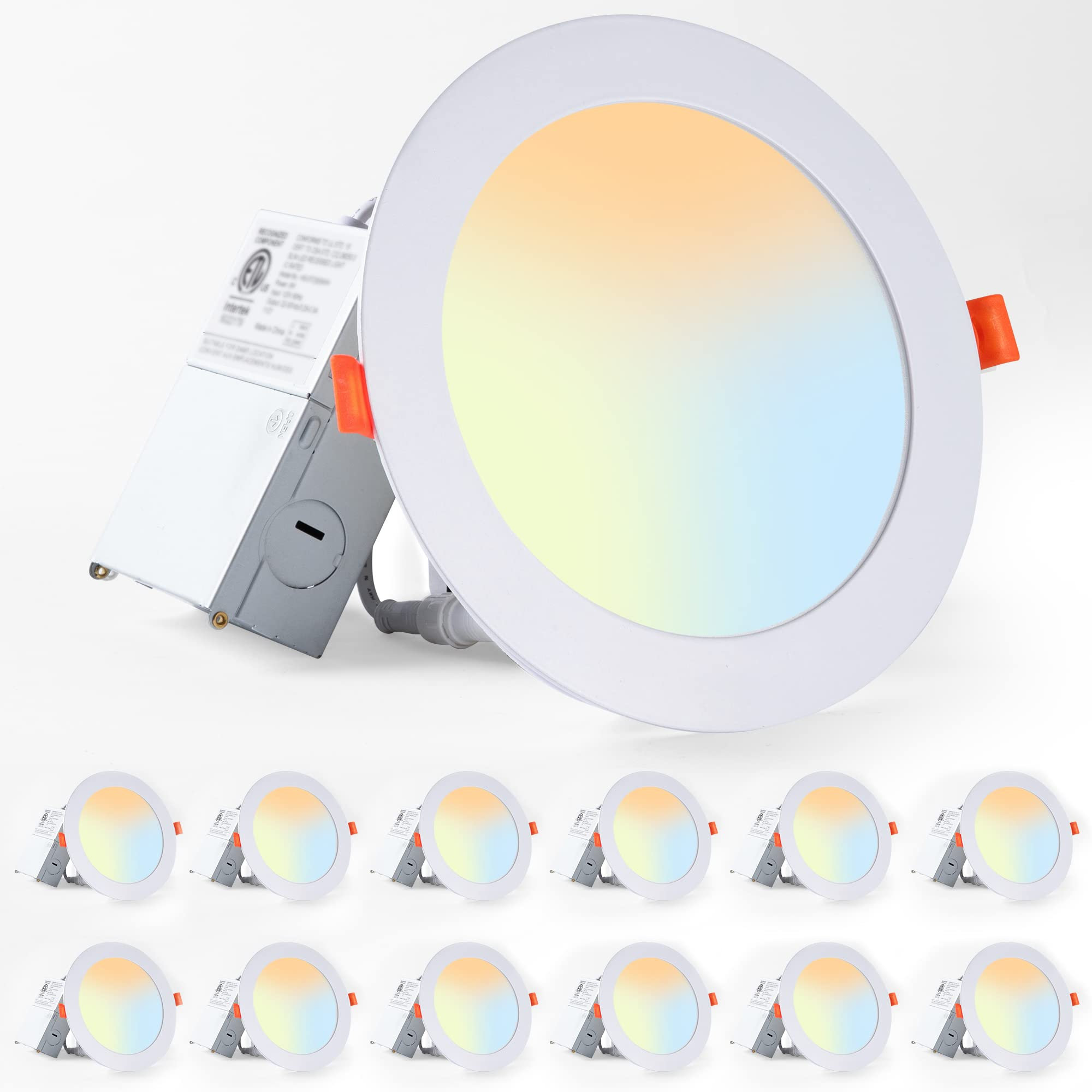 Wrought Studio™ Azella 12-Light 6.7'' LED Flush Mount | Wayfair