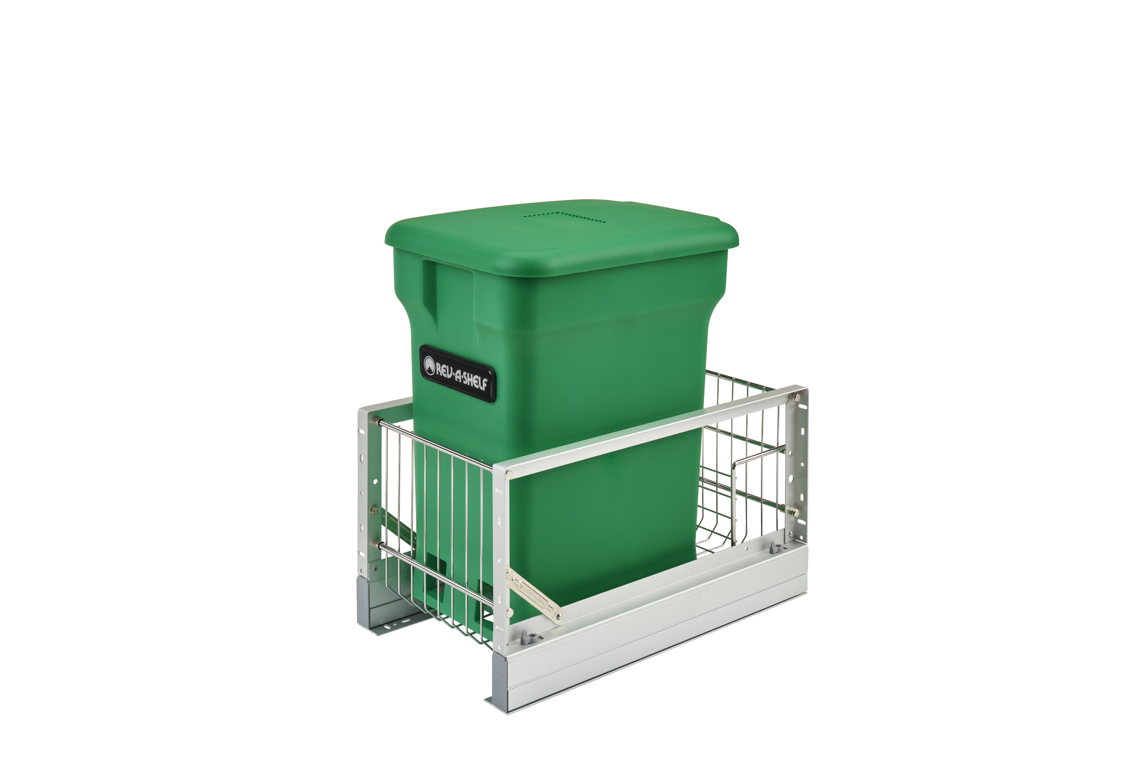 Rev-A-Shelf Aluminum Pullout Compost Container W/ Soft-Close - Wayfair ...