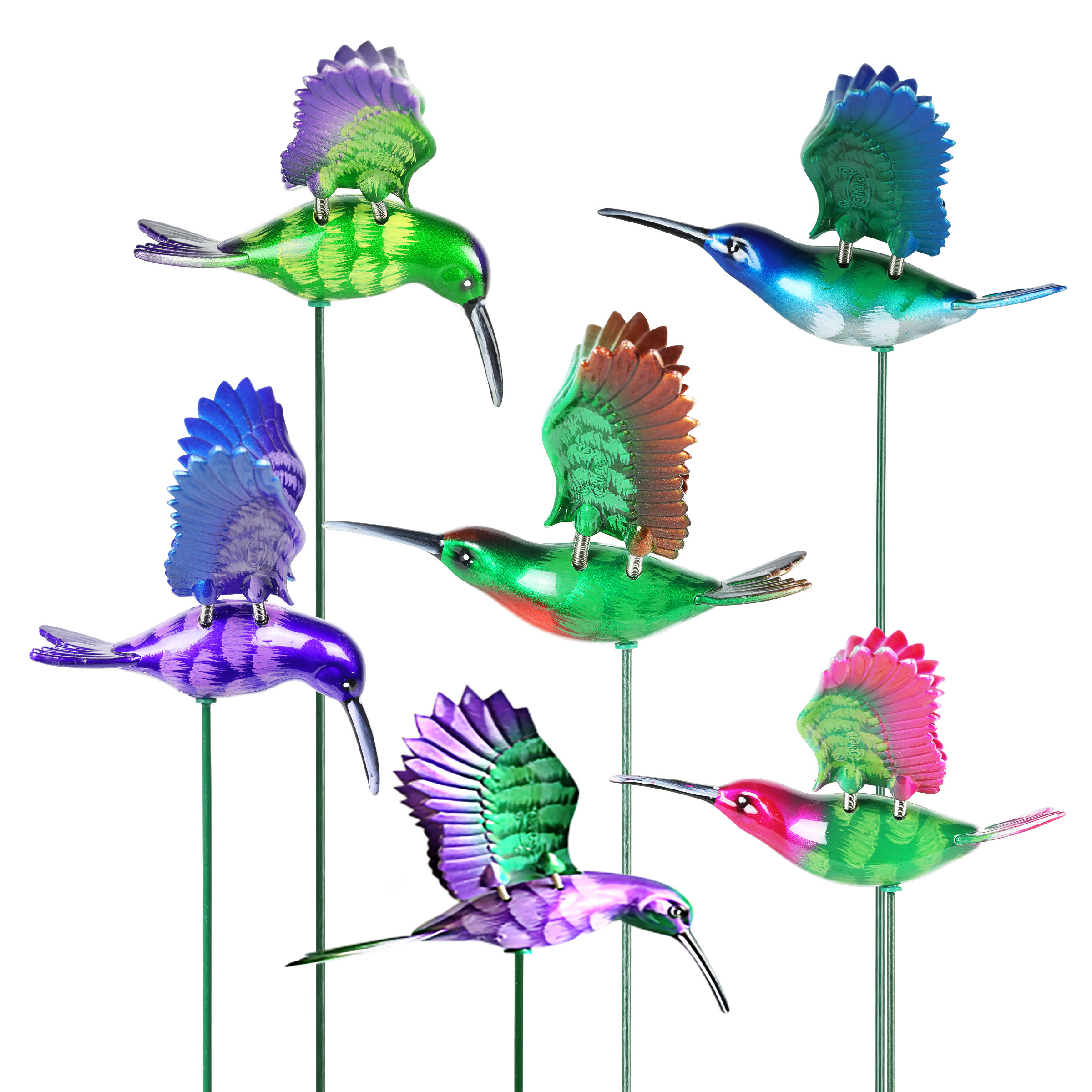 Lark Manor Arihanna 6 Piece Hummingbird Garden Stake Set & Reviews ...